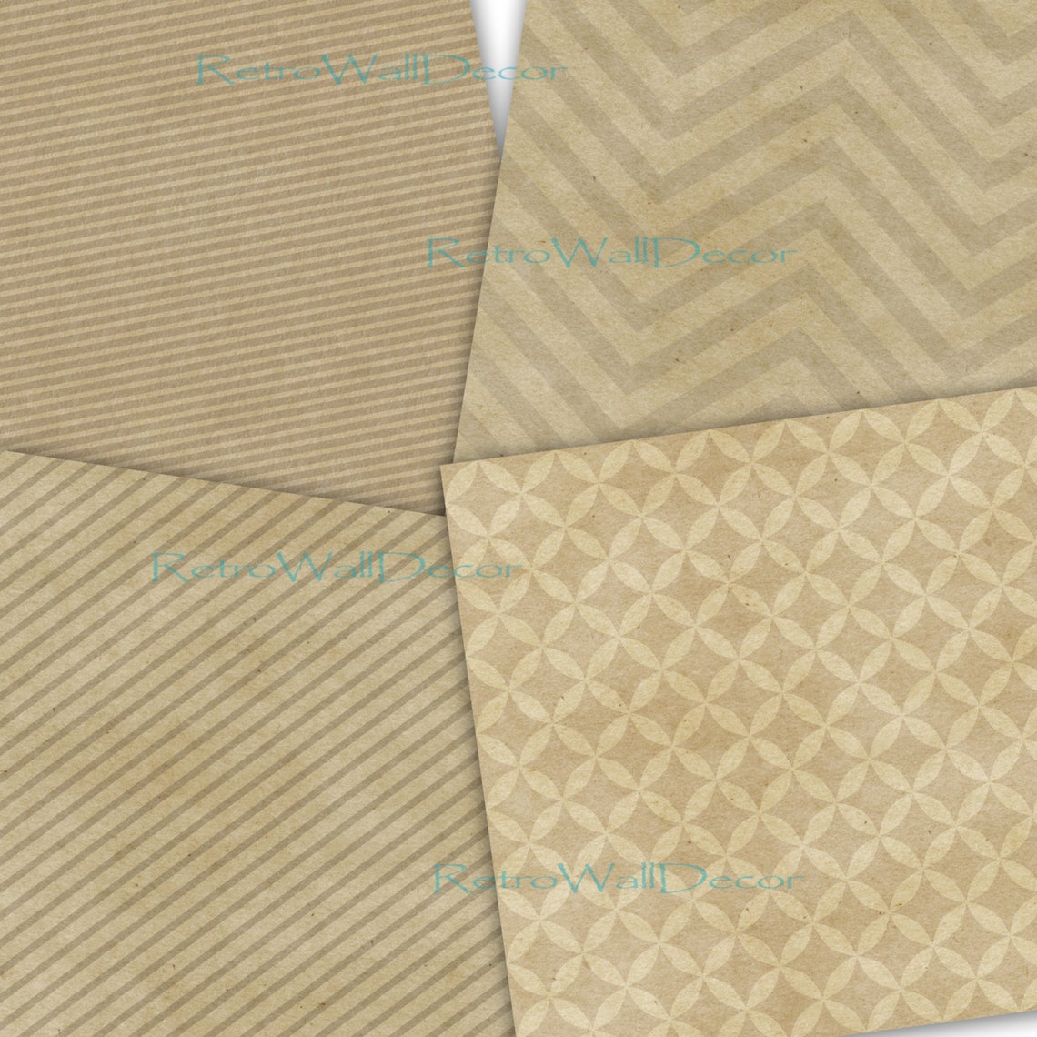 Kraft Paper Texture, Kraft Digital Paper, Kraft Scrapbook Paper, Brown ...