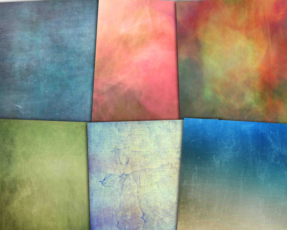 Grunge Digital Paper Distressed Paper Grunge Textures | Etsy