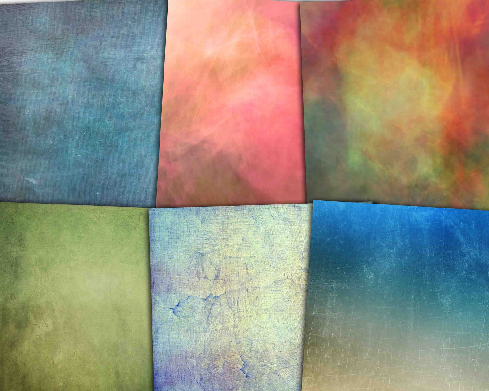 Grunge Digital Paper Distressed Paper Grunge Textures | Etsy