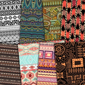 Tribal Digital Paper Tribal Scrapbook Paper Tribal Pattern Tribal ...