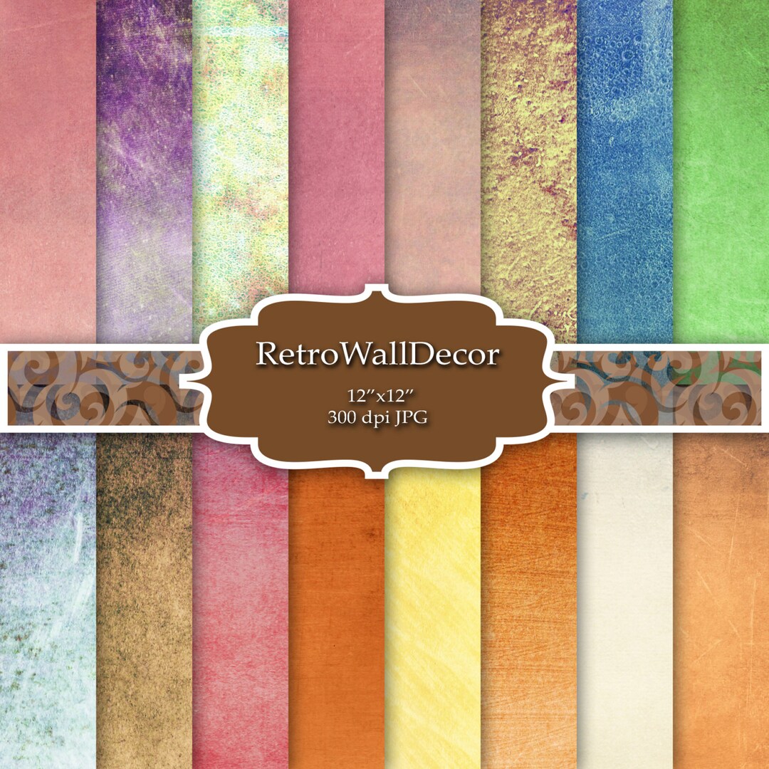 Grunge Digital Paper, Distressed Paper, Grunge Textures, Grunge ...