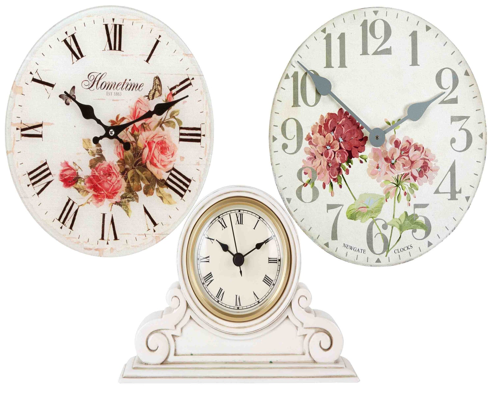Steampunk Clock Faces Collage Sheet: Vintage Timepieces (printable ...
