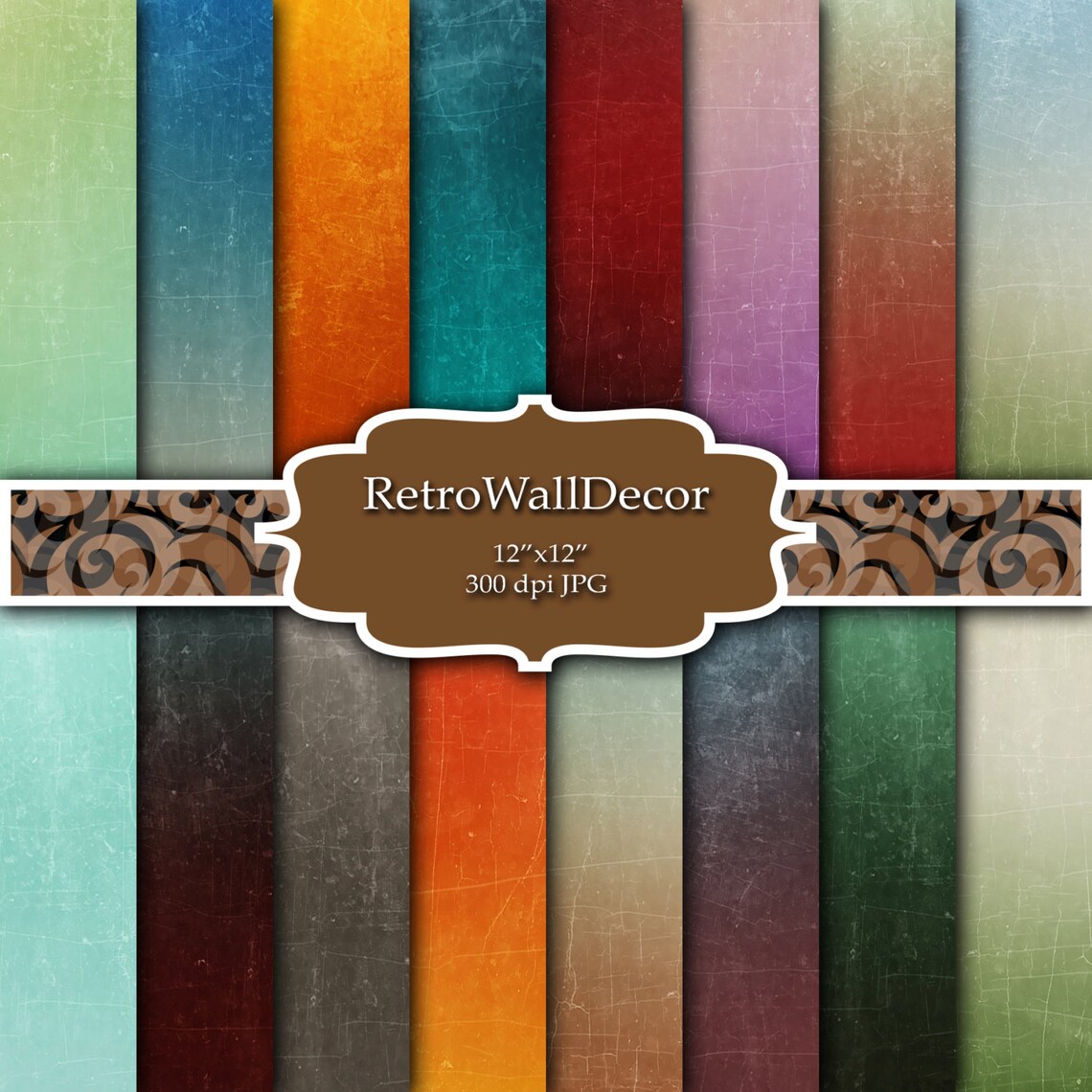 Grunge digital paper Distressed paper Grunge textures | Etsy