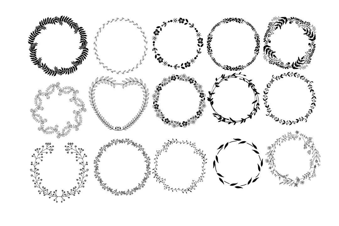 Laurel Silhouette, Laurel Svg, Laurel Wreath Svg, Laurel Leaf Svg ...