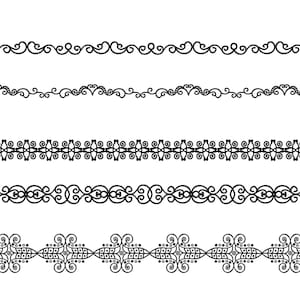 Border Svg, Border Clipart, Border Silhouette, Border DXF File, Line ...