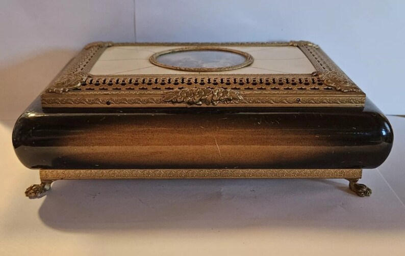 Vintage Italian Renaissance Style Gilded Wood & Metal Jewelry Box - Etsy
