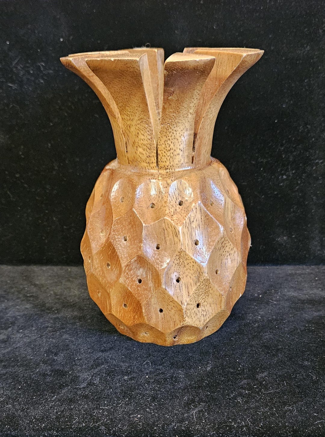 The Monkey Pod Wood Pineapple Toothpick Appetizer Holder 6" - Etsy