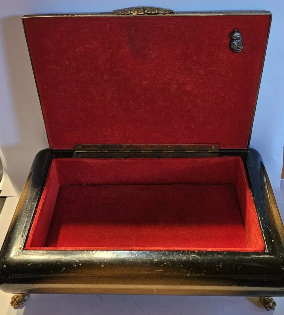 Vintage Italian Renaissance Style Gilded Wood & Metal Jewelry Box - Etsy