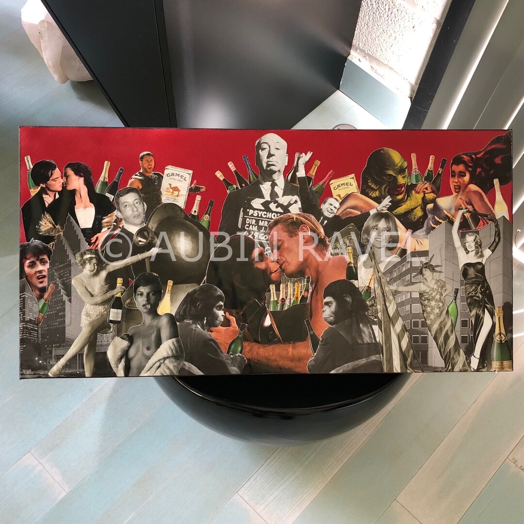 ALFRED - Collage Art - Etsy