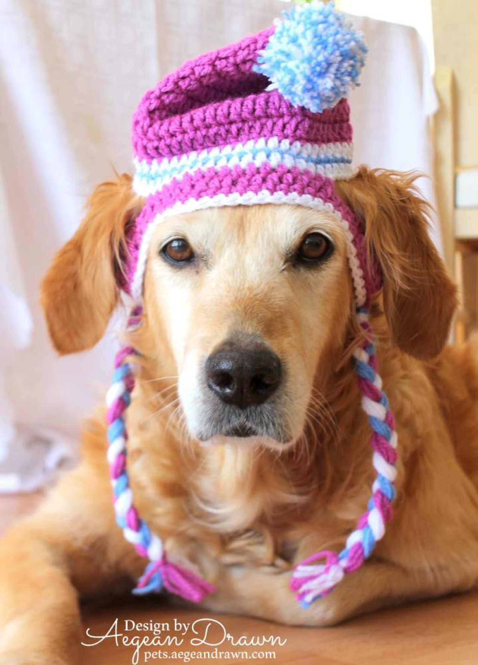 Dog Hat Ear Flap Dog Hat Dog Beanie Pom Pom Hat for Dogs | Etsy