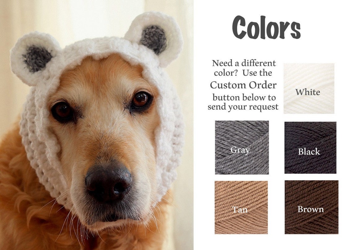 Bear Snood for Dogs Bear Ears for Large Dogs Bear Dog - Etsy
