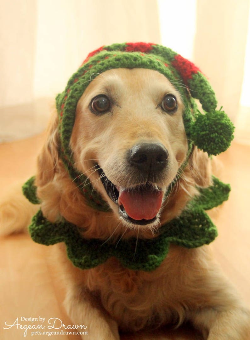 Santa's Helper Dog Hat Elf Hat for Dogs Dog Elf Hat | Etsy