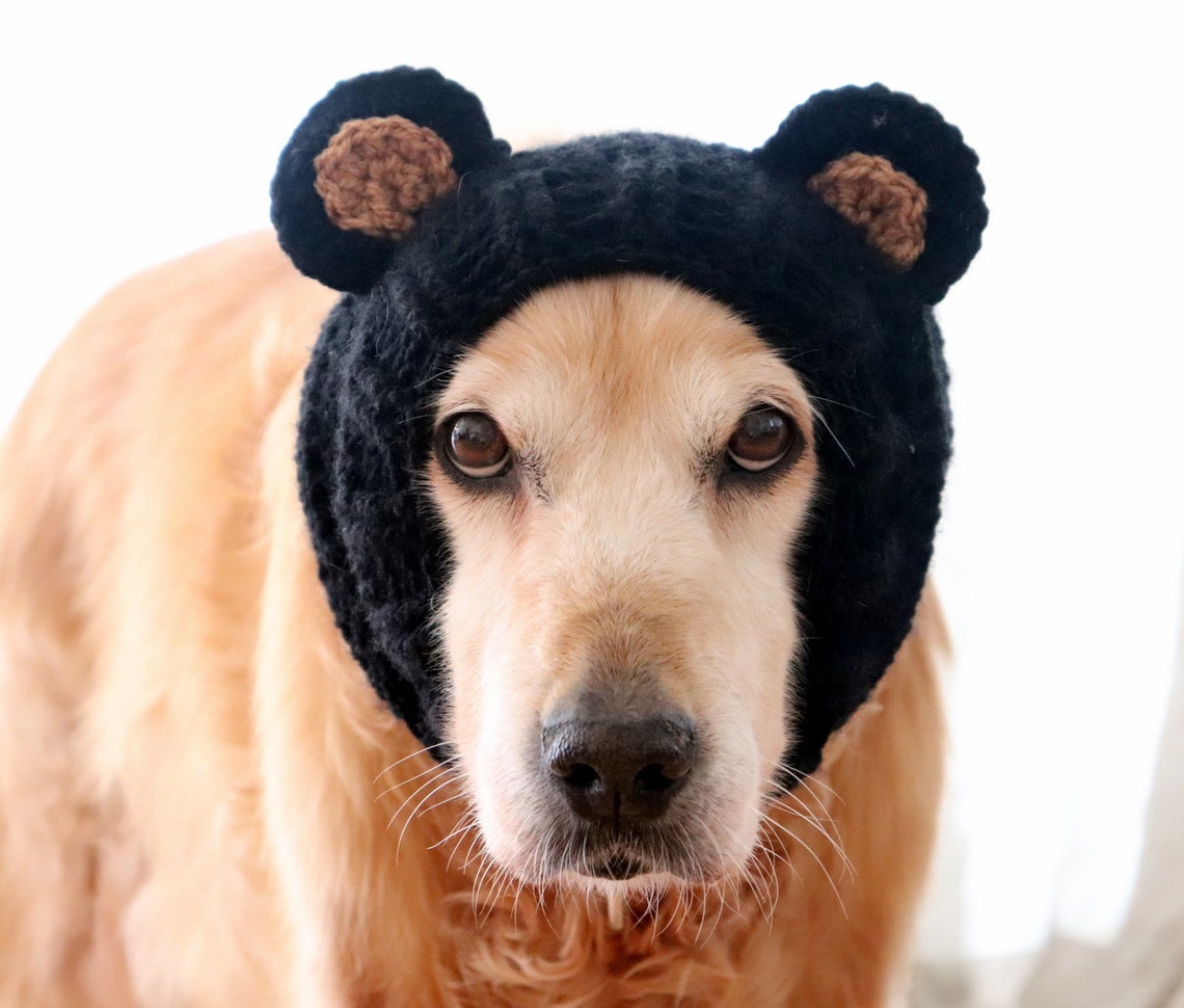 Bear Snood for Dogs Bear Ears for Large Dogs Bear Dog - Etsy