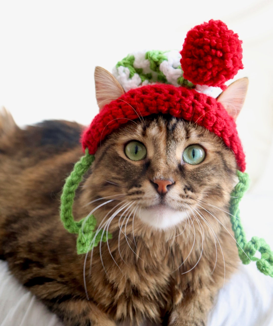 Elf Hat for Cats, Cat Elf Hat, Holiday Cat Hat, Christmas Hat for Cats ...