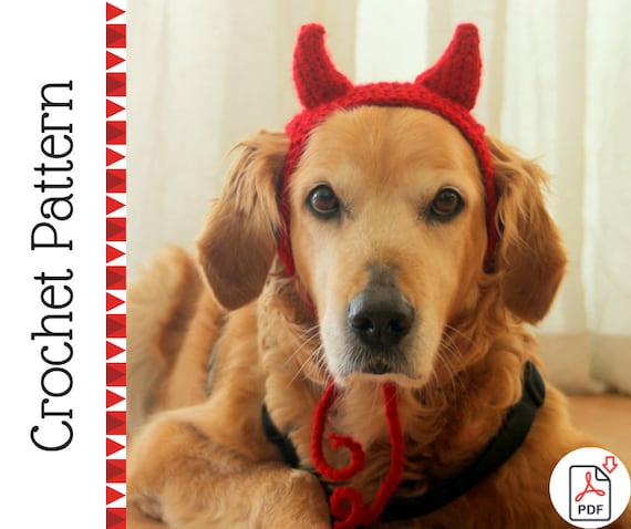 Crochet Pattern: Devil Horn Costume Headband With Ear Holes | Etsy