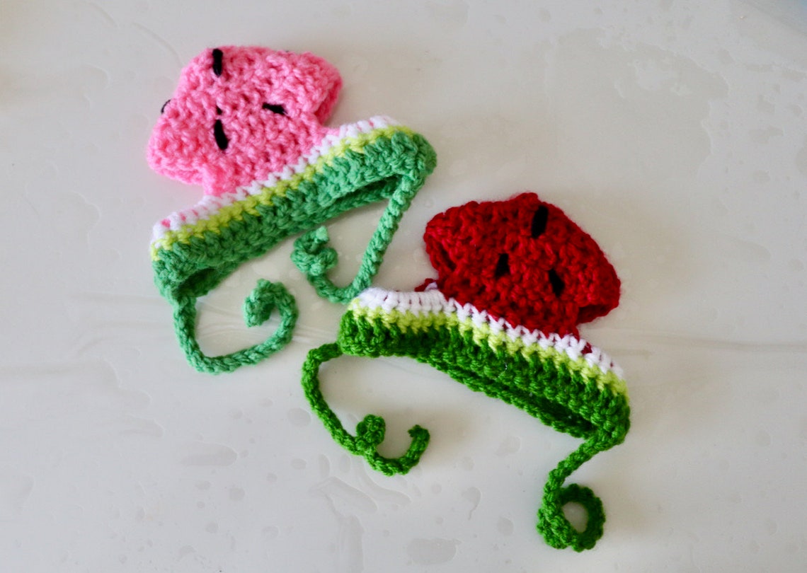 Watermelon Hat for Cats Crochet Watermelon Hat for Cats and | Etsy