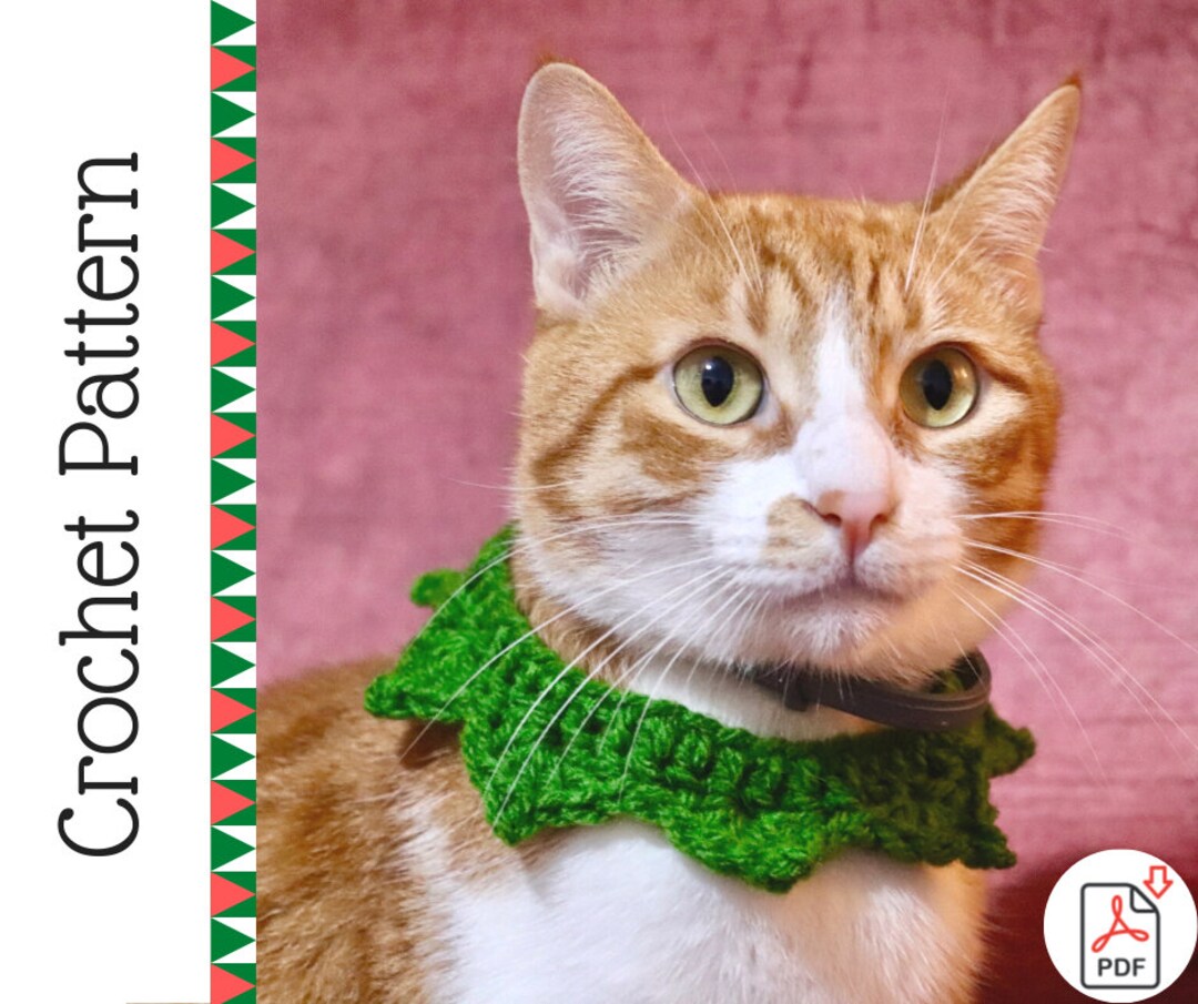 Crochet Pattern: Christmas Elf Collar for Cats / Kittens - Etsy