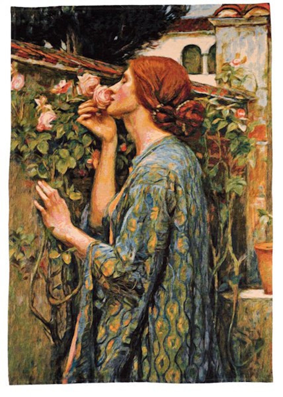 Belgian Wall Tapestry Hanging Wall Decor Gobelin the Soul of the Rose ...