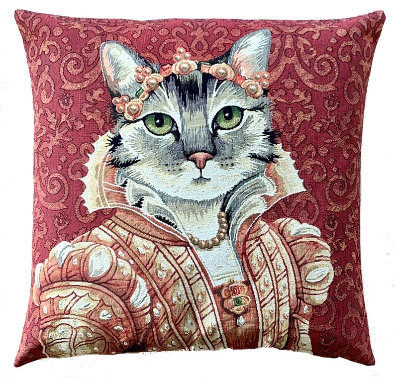 Renaissance Cat Portrait Italian Cat Decor Royalty Cat - Etsy