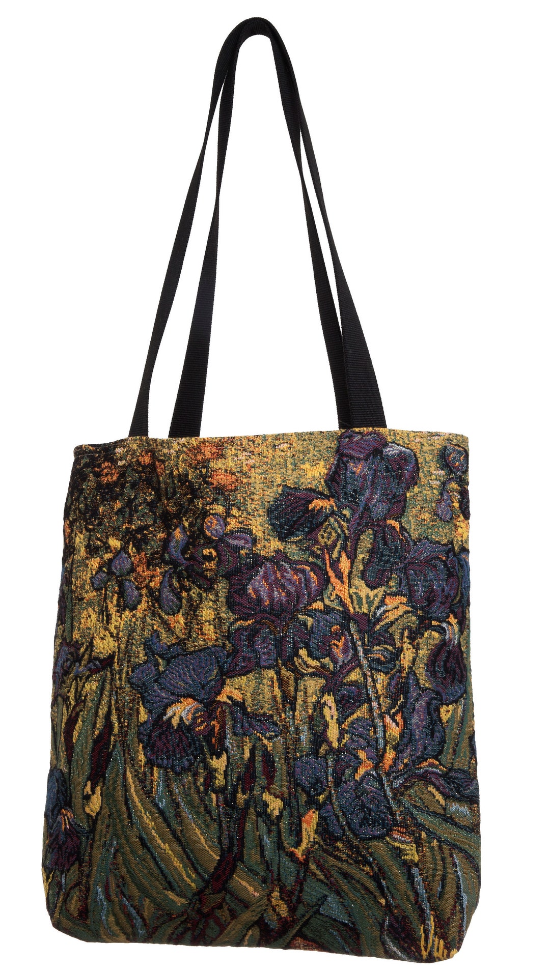 Van Gogh Handbag - Tapestry Tote Bag - Irises Shoulder Bag - Gobelin ...
