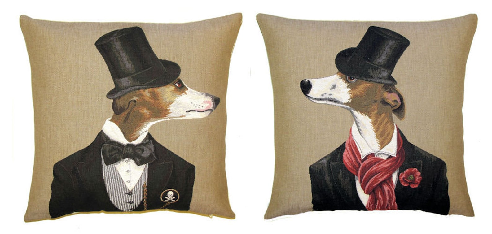 Whippet Pillow Cover Greyhound Pillow Cover Dandy Dog - Etsy