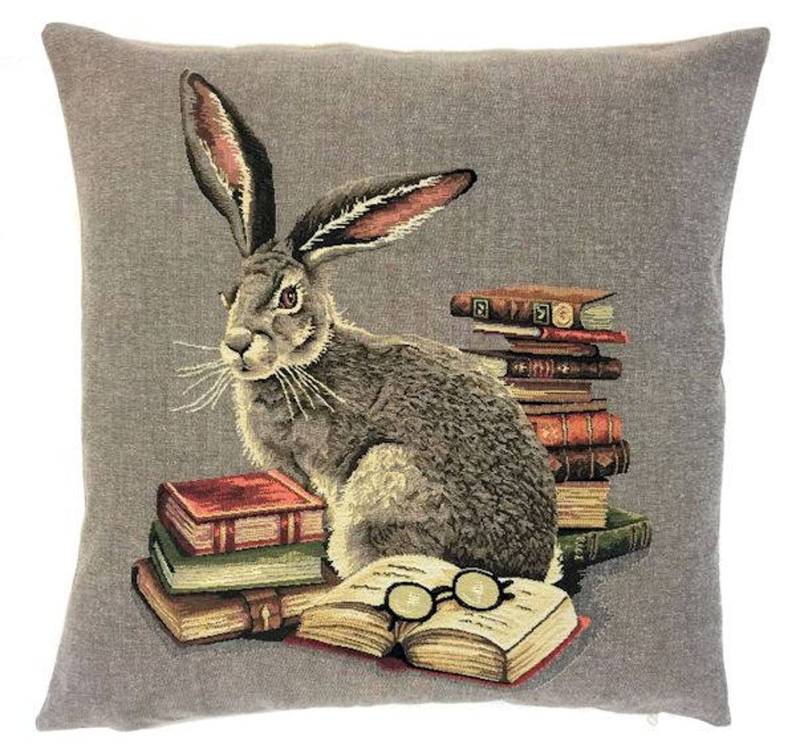 Rabbit Pillow Cover Rabbit Lover Gift Rabbit Throw Pillow - Etsy