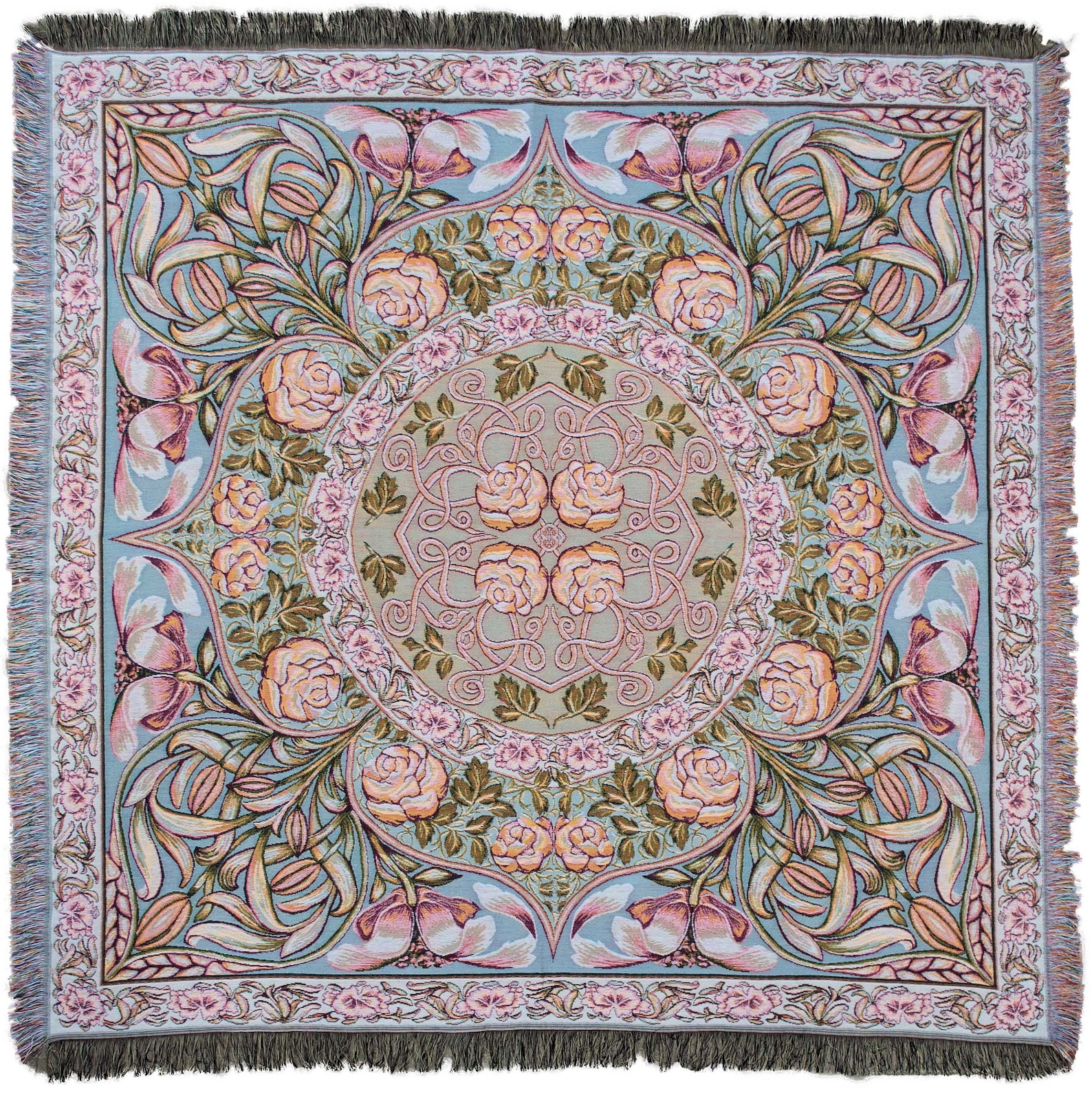 Art Deco Throw Blanket Floral Throw Blanket Tapestry Throw - Etsy