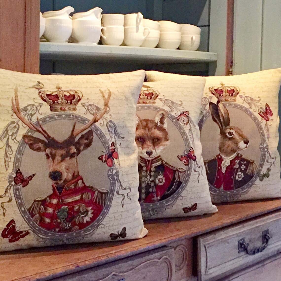 Rabbit Pillow Cover Hare Pillowcase Rabbit Portrait Throw | Etsy