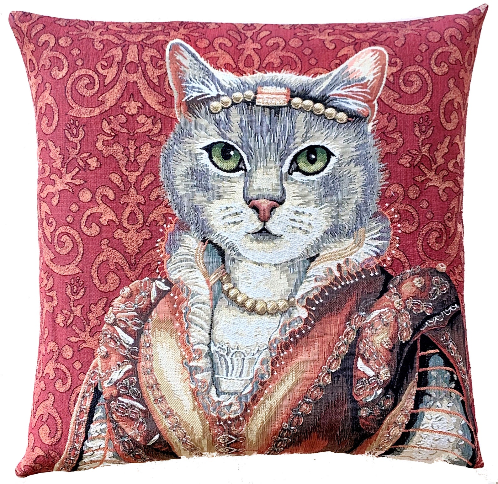 Renaissance Cat Portrait Italian Cat Decor Royalty Cat - Etsy