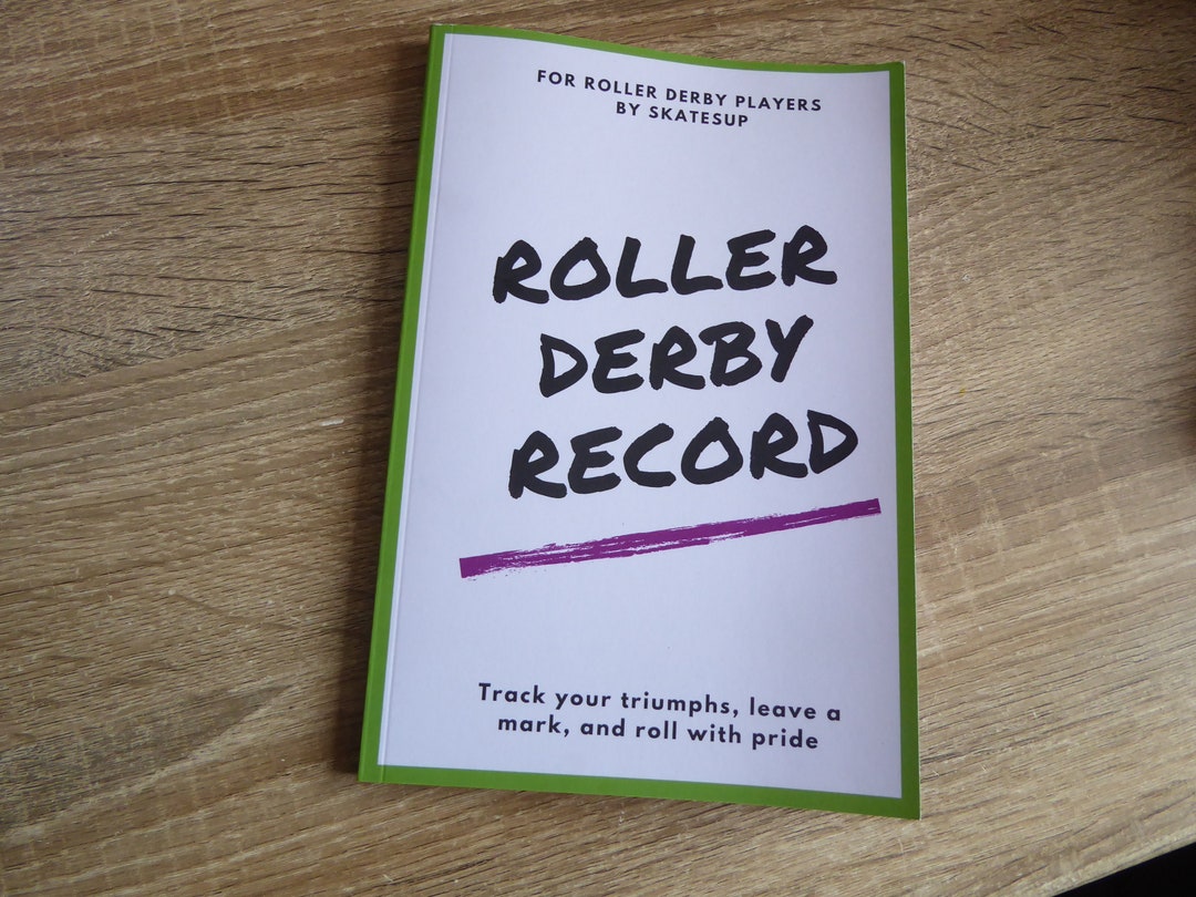 Roller Derby Record for Roller Derby Players. Track Your - Etsy UK