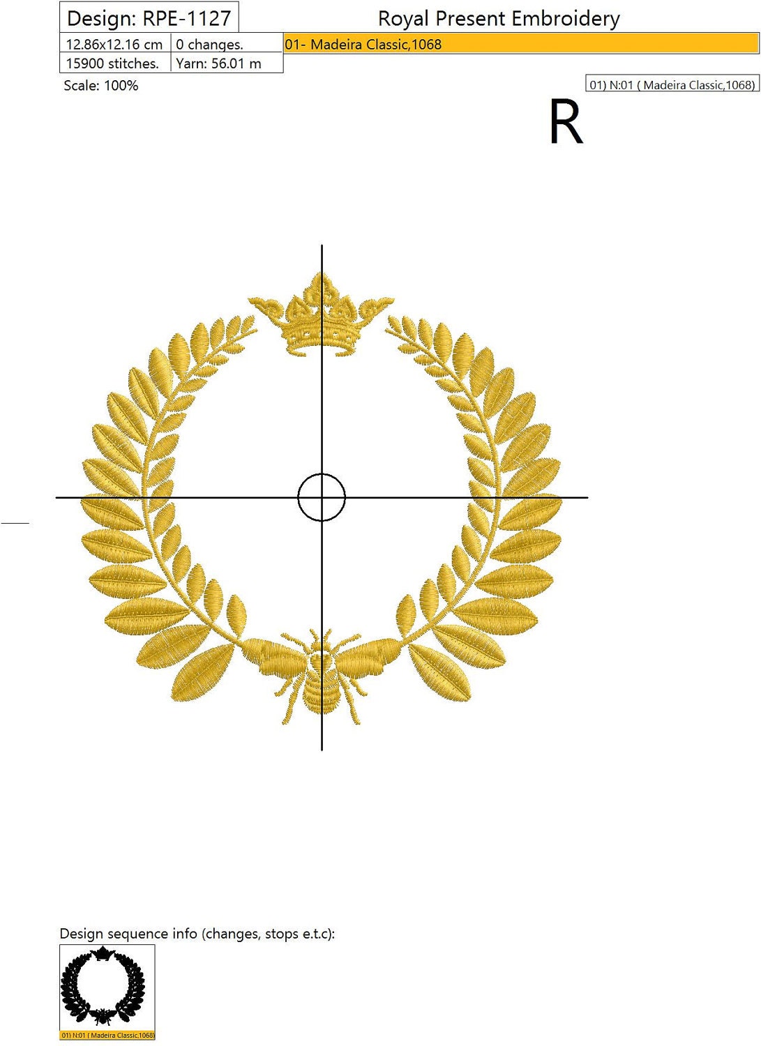 Napoleonic Bee Blank Monogram Machine Embroidery Design - Etsy