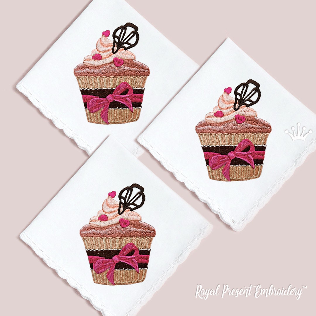 Lovely Cupcake Machine Embroidery Design - Etsy