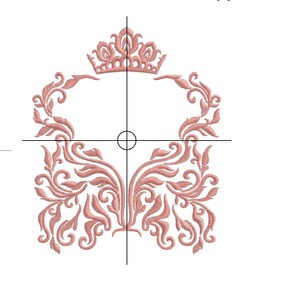 Machine Embroidery Design Royal Graceful Frame - 2 Sizes - Etsy