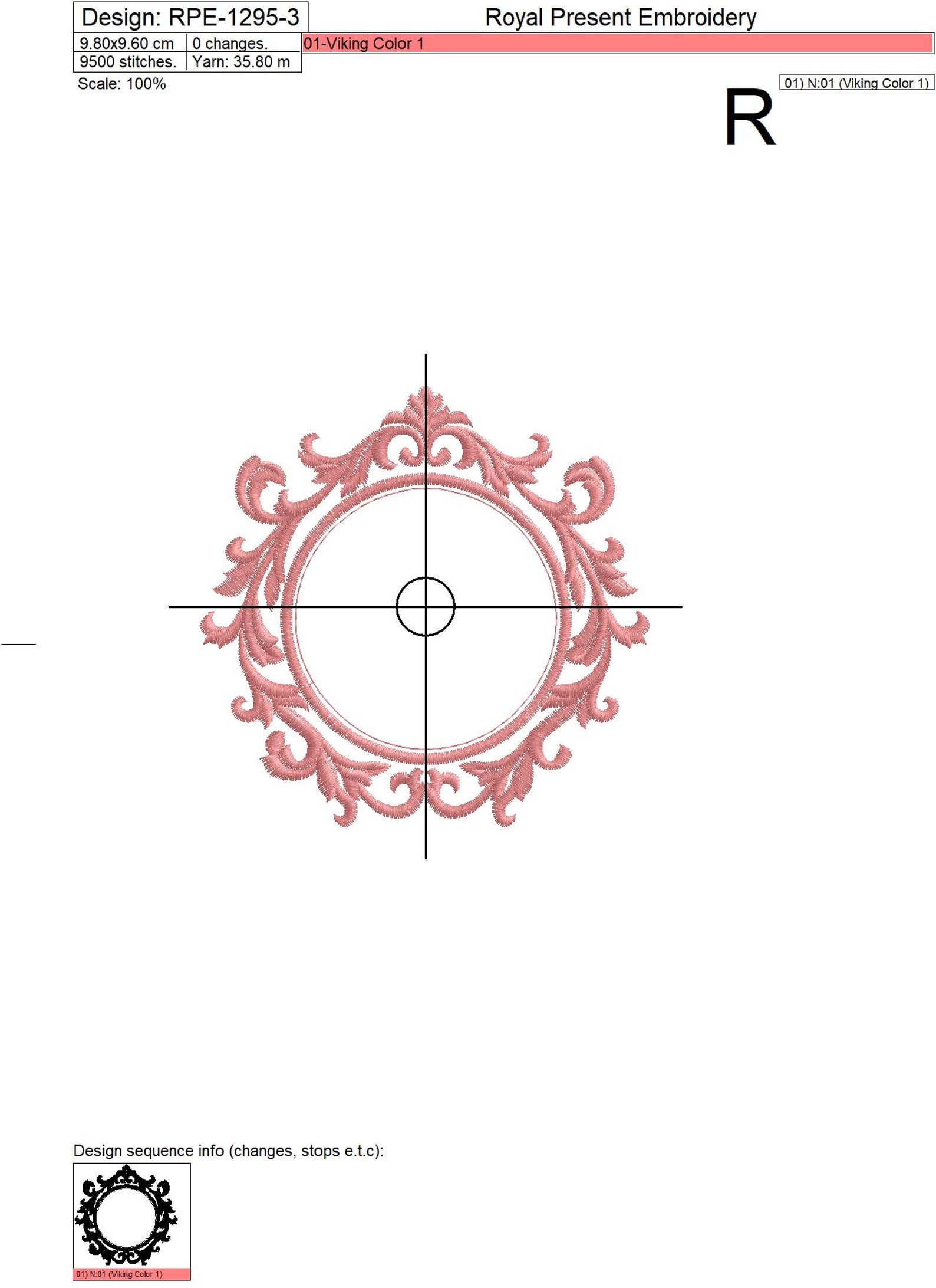 Set of Monogram Frame Machine Embroidery Designs - Etsy