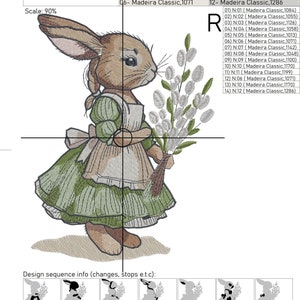 Two Spring Rabbits Mega Set for Embroidery Machine - 4 Sizes - Etsy