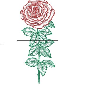Triptych Roses Machine Embroidery Designs - 7 Sizes - Etsy