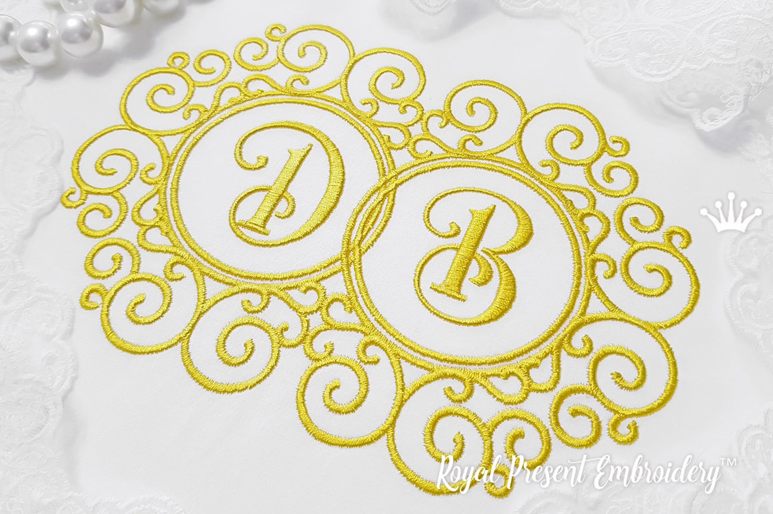 Double Wedding Frame Machine Embroidery Design 4 Sizes - Etsy