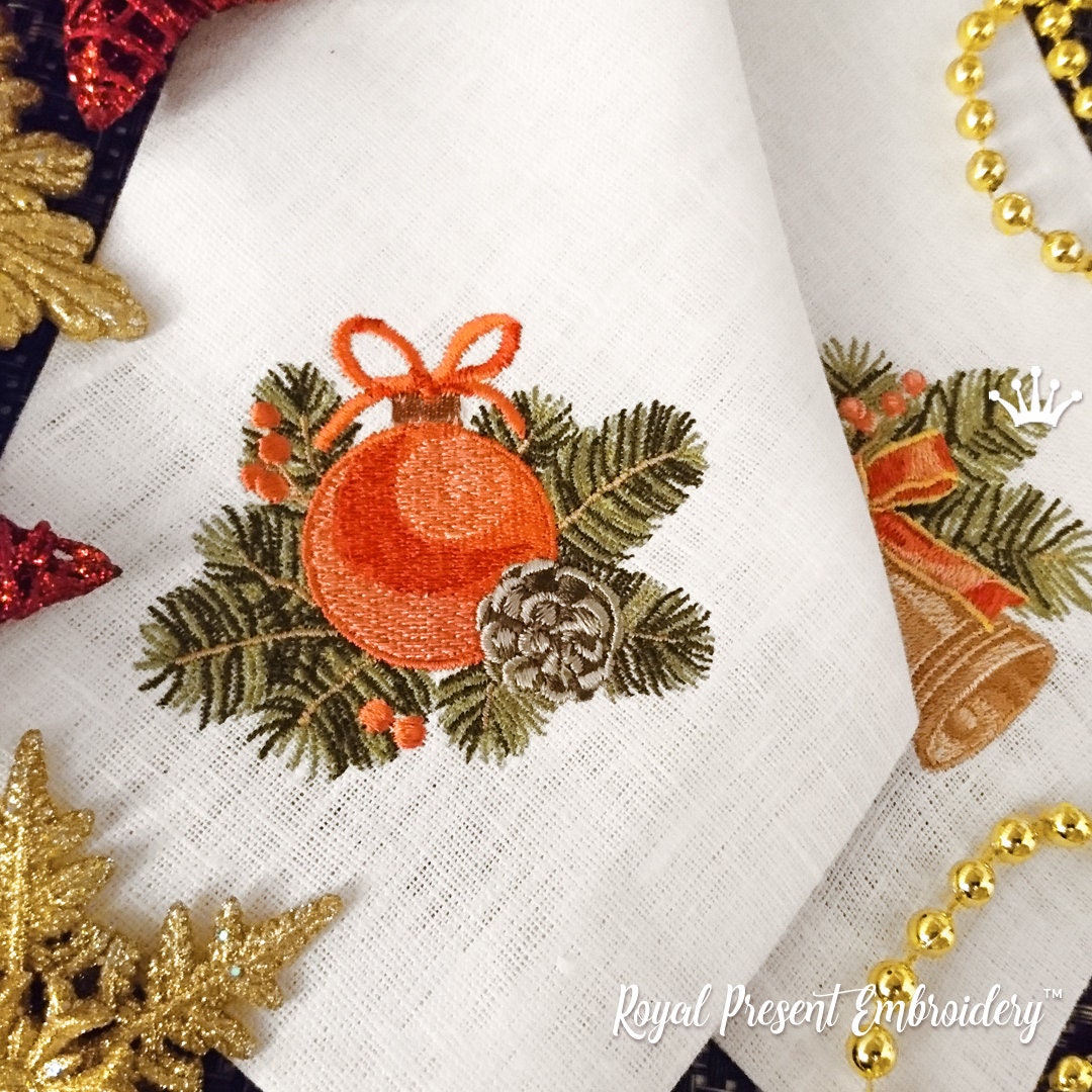 Machine Embroidery Design Vintage Christmas Ball - 2 Sizes - Etsy