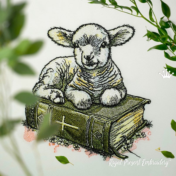 Lamb Embroidery - Etsy