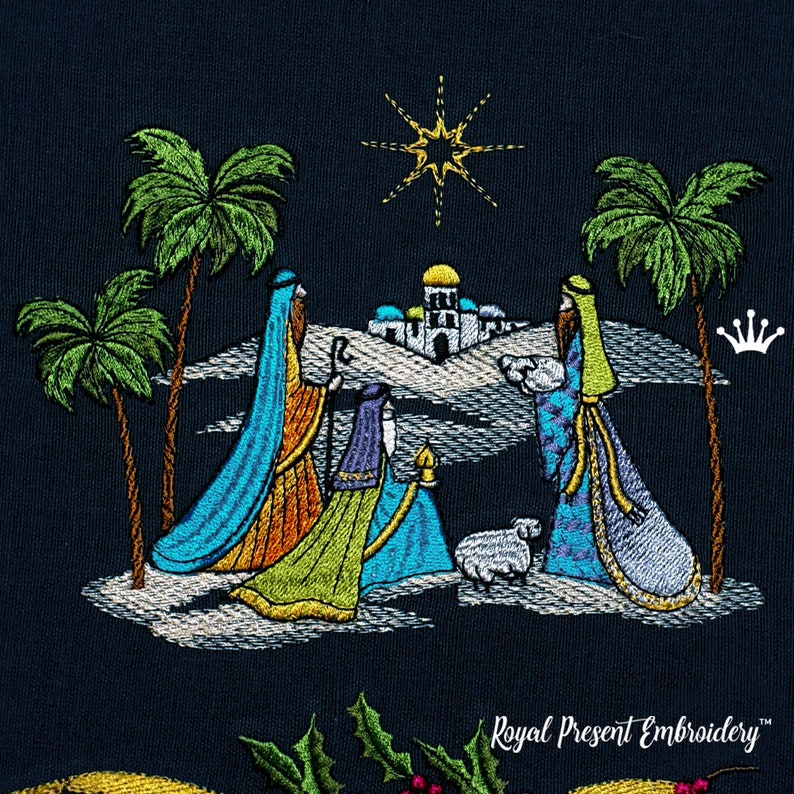 Three Magi Machine Embroidery Design - 5 Sizes - Etsy
