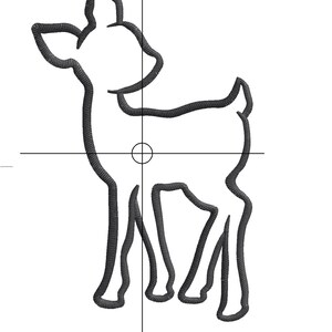 Fawn Applique Machine Embroidery Design - 5 Sizes - Etsy