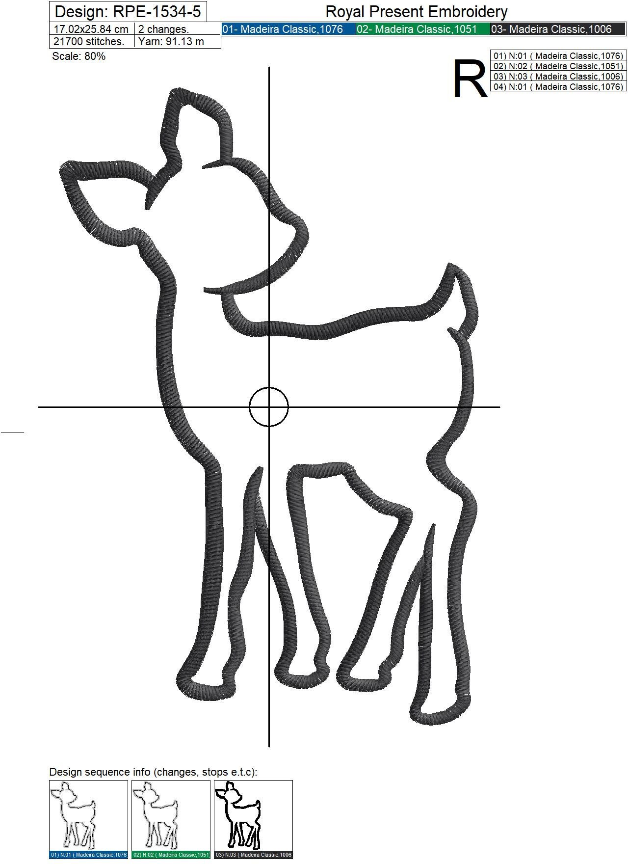 Fawn Applique Machine Embroidery Design - 5 Sizes - Etsy