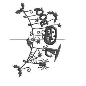 Halloween Hanging Decorations Machine Embroidery Design - Etsy