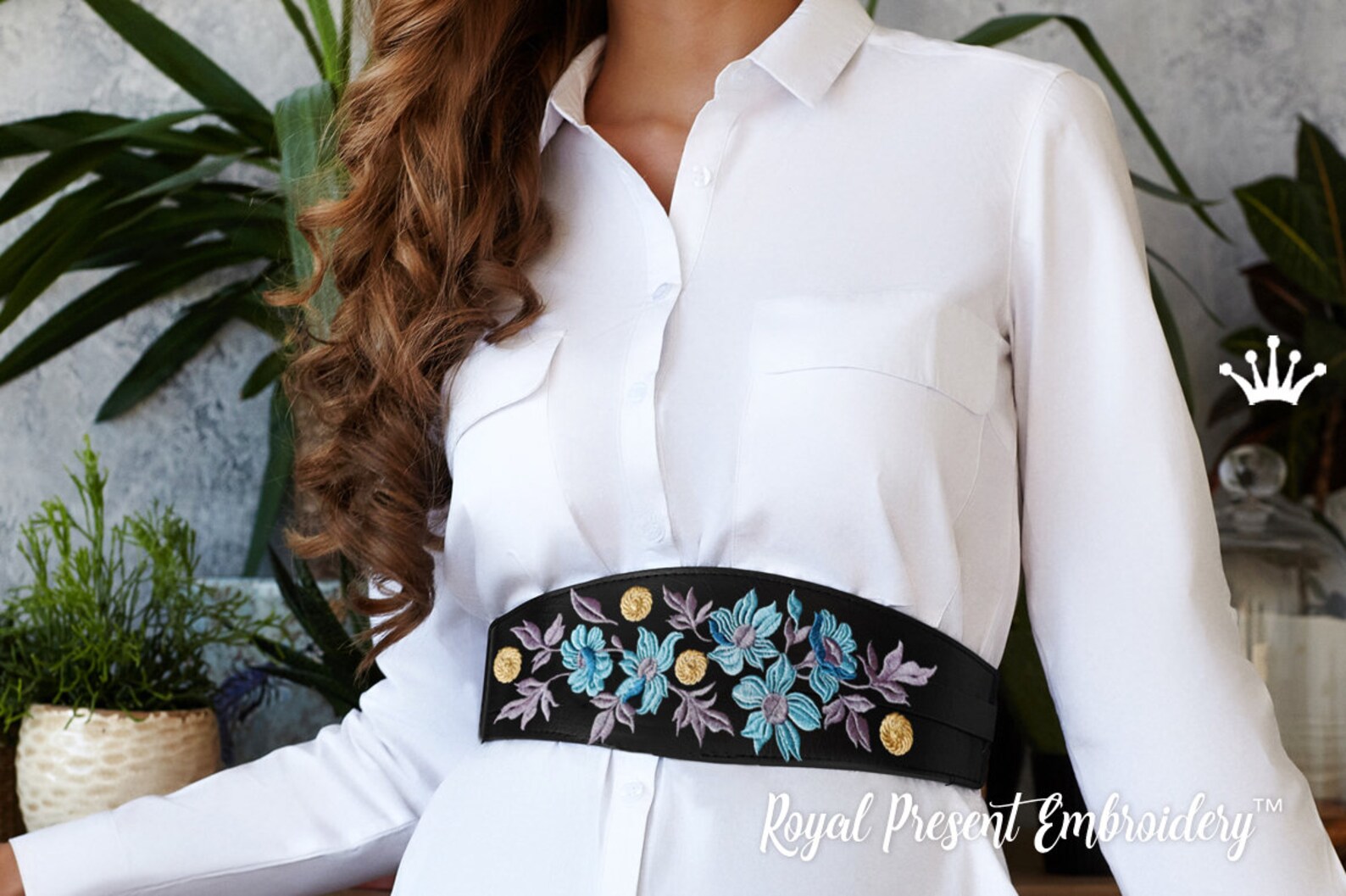 Beautiful Blue Flowers Machine Embroidery Design 4 Sizes | Etsy