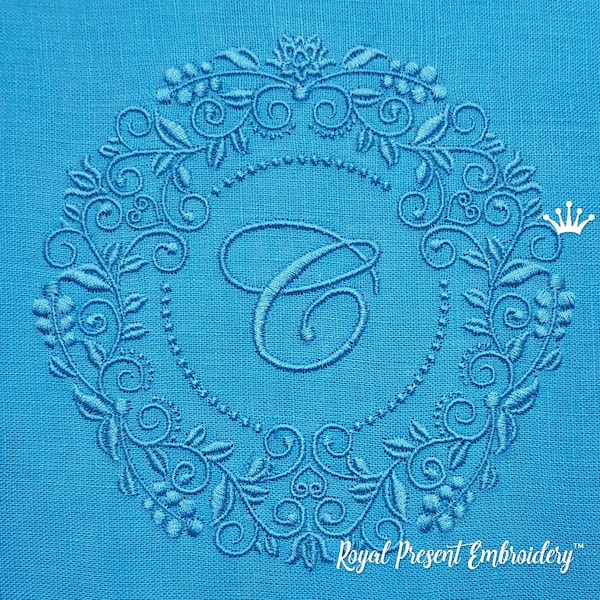 Embroidery Monogram Frames - Etsy