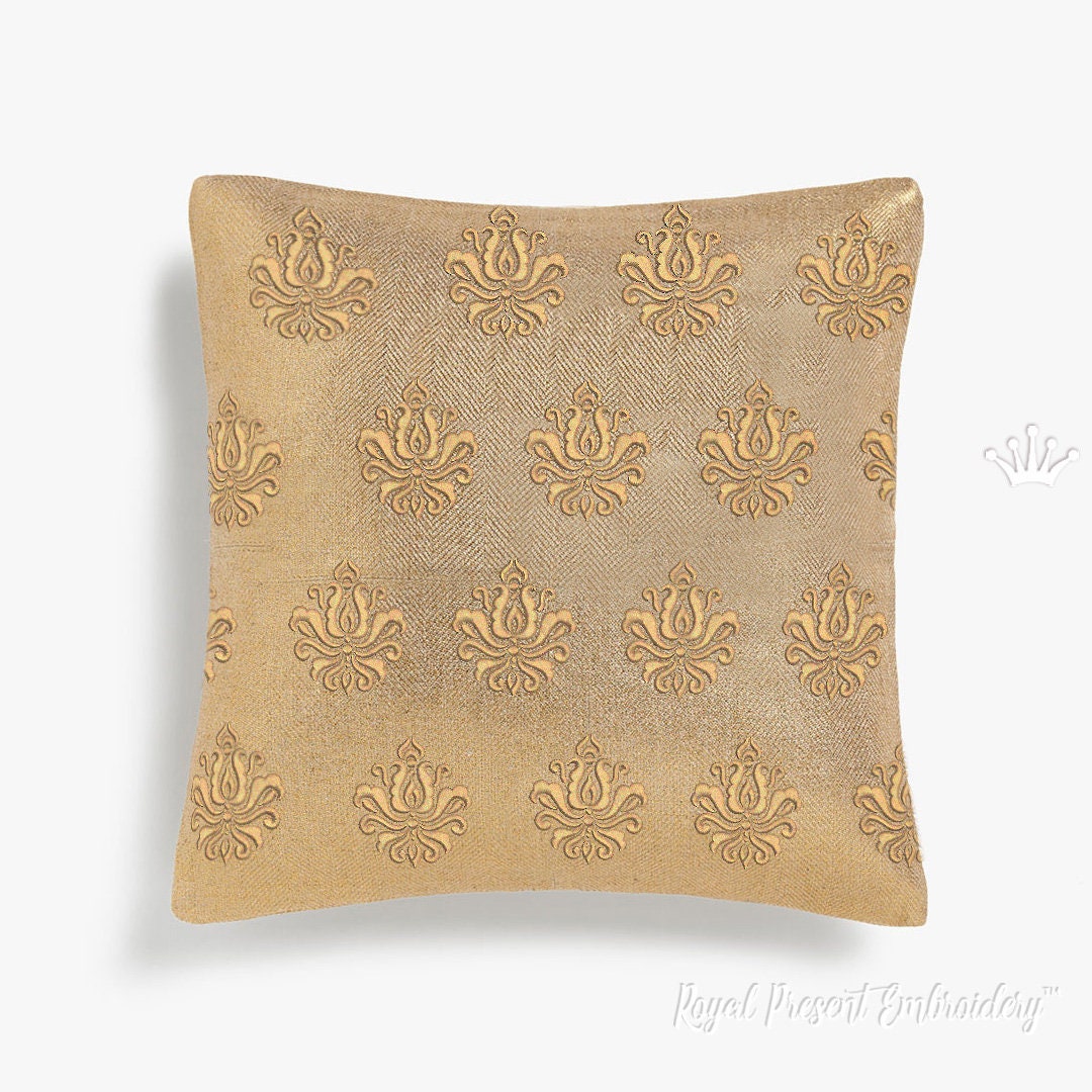 Vintage Damask Machine Embroidery Design - Etsy