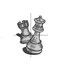Queen and Rook Chess Machine Embroidery Design - 5 Sizes - Etsy