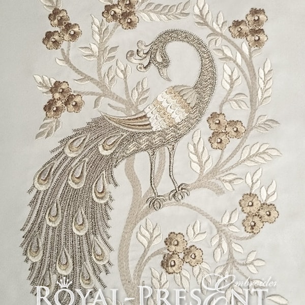 Peacock Embroidery - Etsy