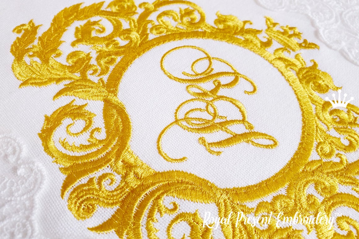 Vintage baroque frame Machine Embroidery Design 4 sizes | Etsy