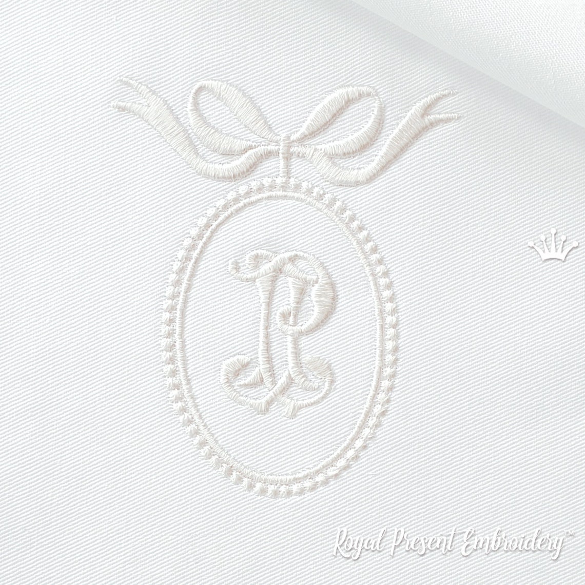 3D Frame With Bow Machine Embroidery Design - Etsy